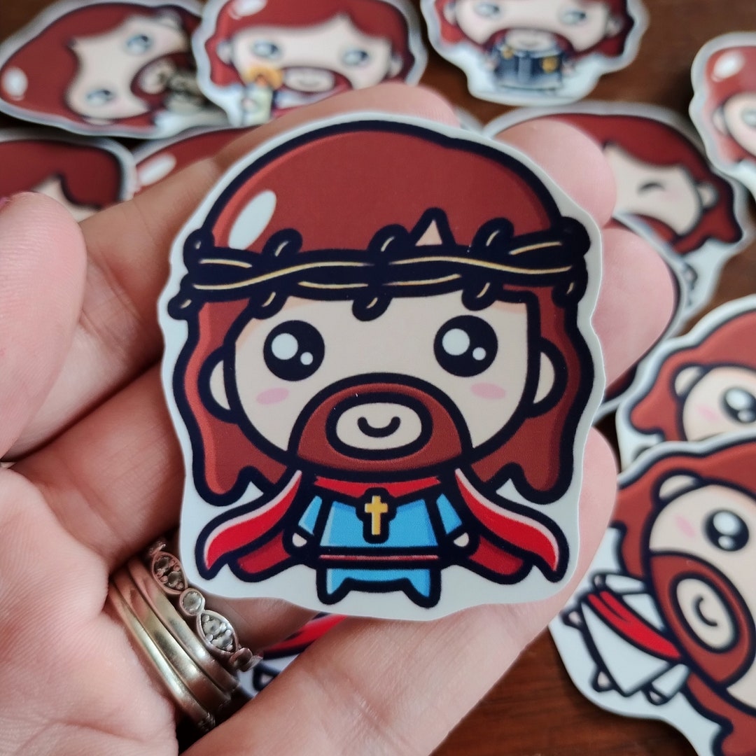 Cute Jesus Stickers Pack #1 I 15 Stickers I Bible Stickers Christian ...