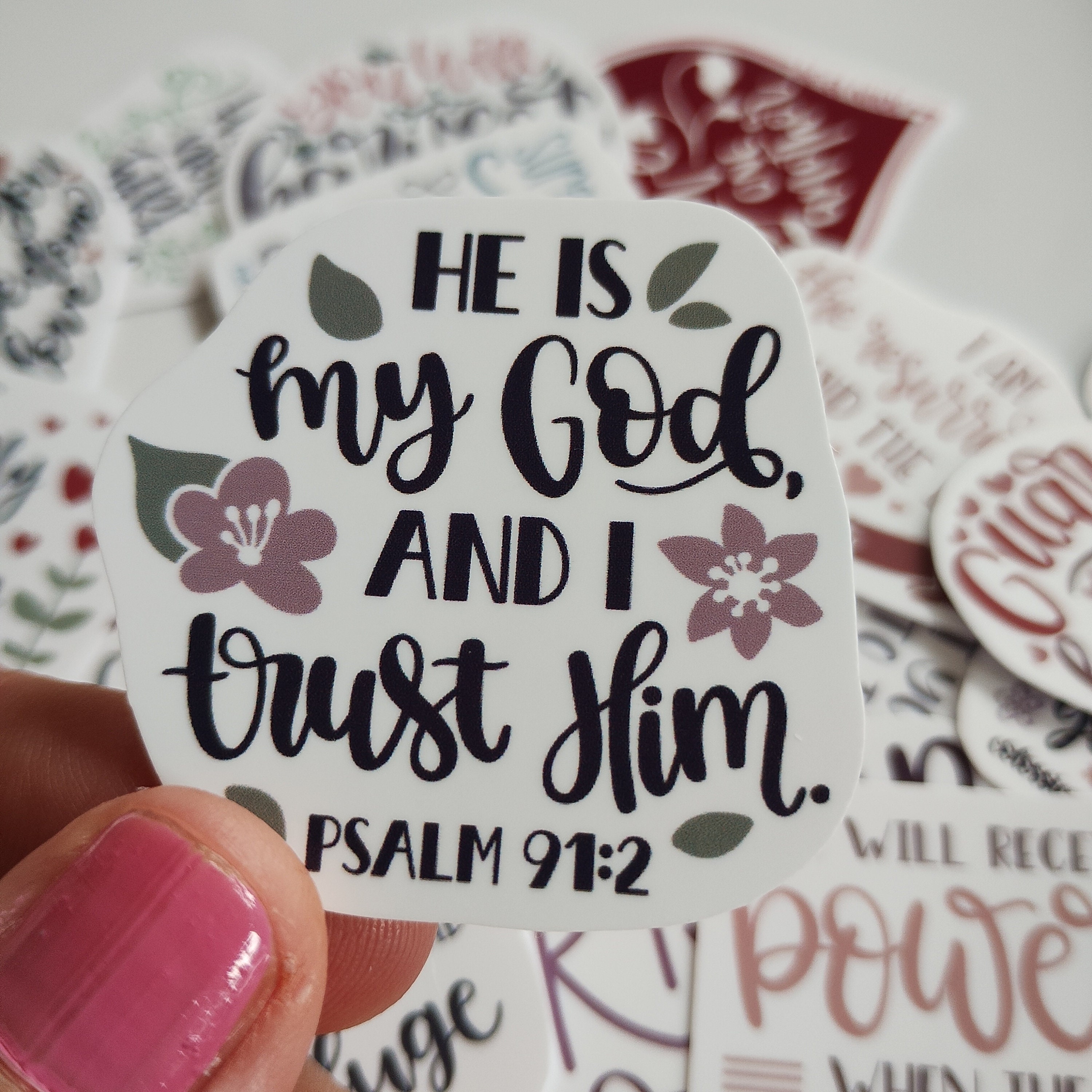 Bible Verse Sticker Pack #4 I 25 Stickers I Bible Stickers Christian ...