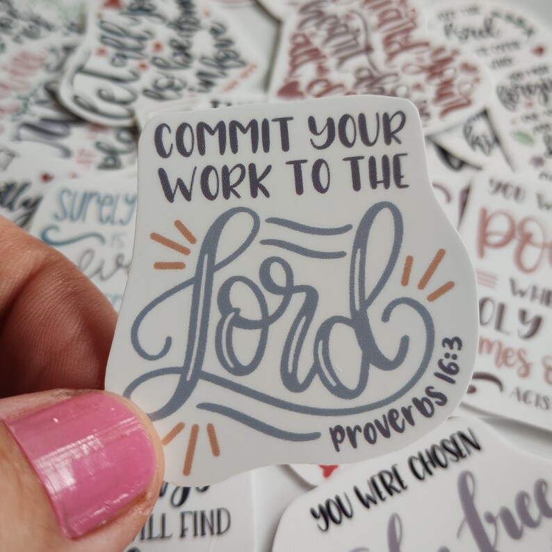 Bible Verse Sticker Pack 4 I 25 Stickers I Bible Stickers - Etsy
