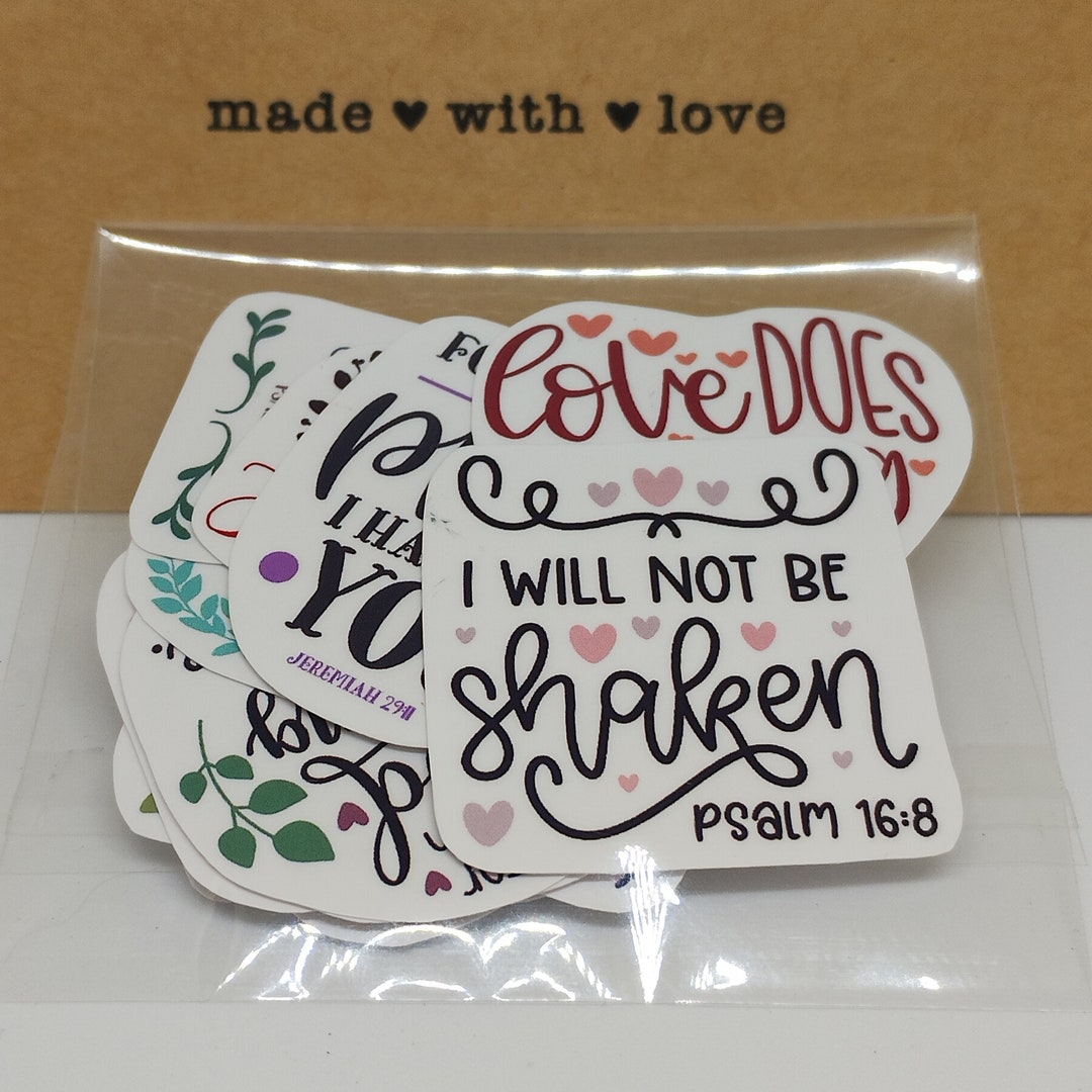 Bible Verse Sticker Pack #8 I 23 Stickers I Bible Stickers Christian ...