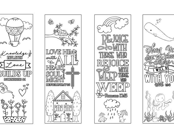 Colouring Bible Verse Bookmarks Printable I Romans I Scripture ...