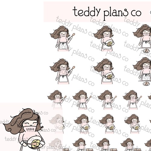 Happy Mail Girls Post Mail Post Office Planner Stickers | Etsy