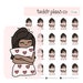 Hugging Pillow Girl Stickers Planner Stickers - Etsy