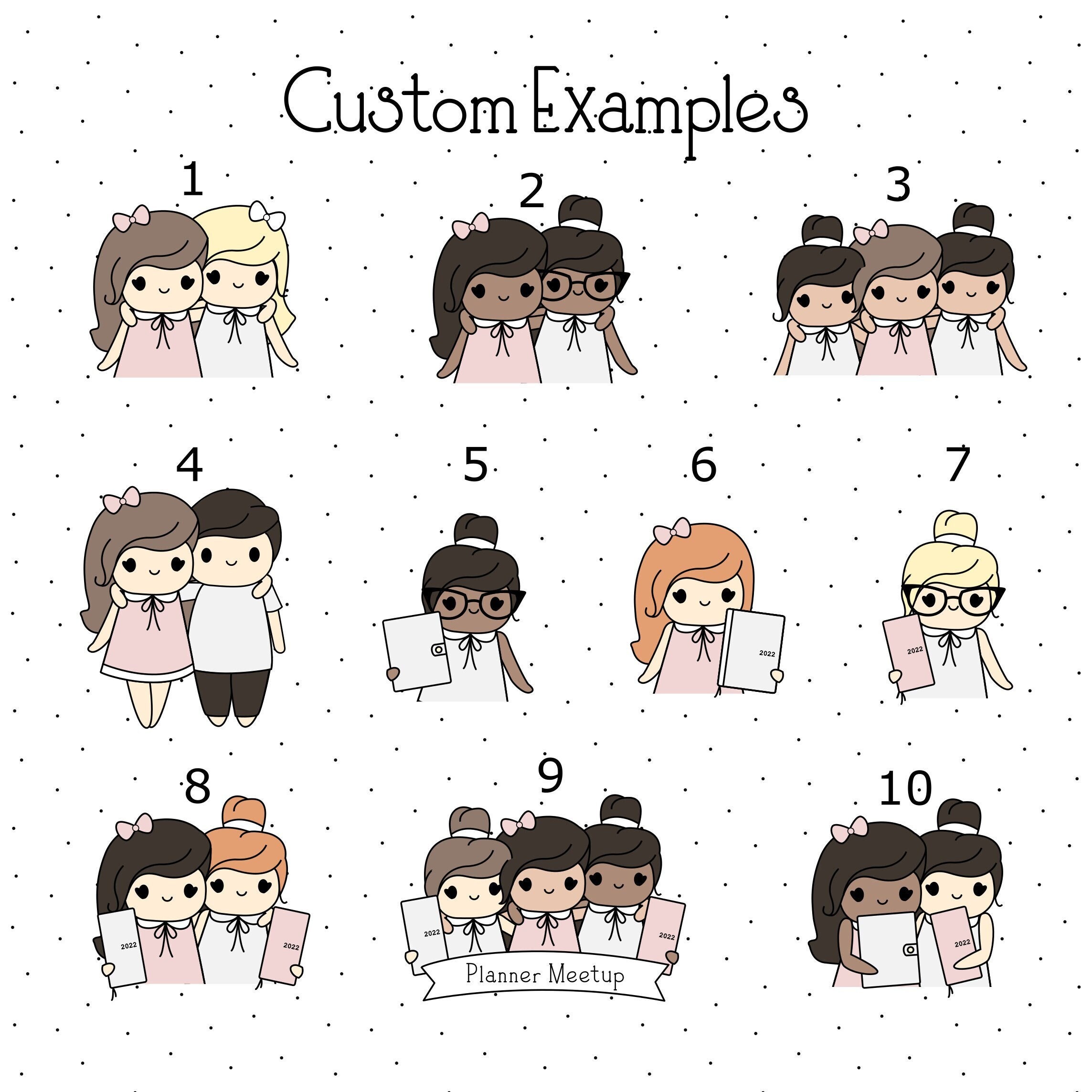 PRINTABLE Custom Planner Friends Planner Stickers C-011 - Etsy