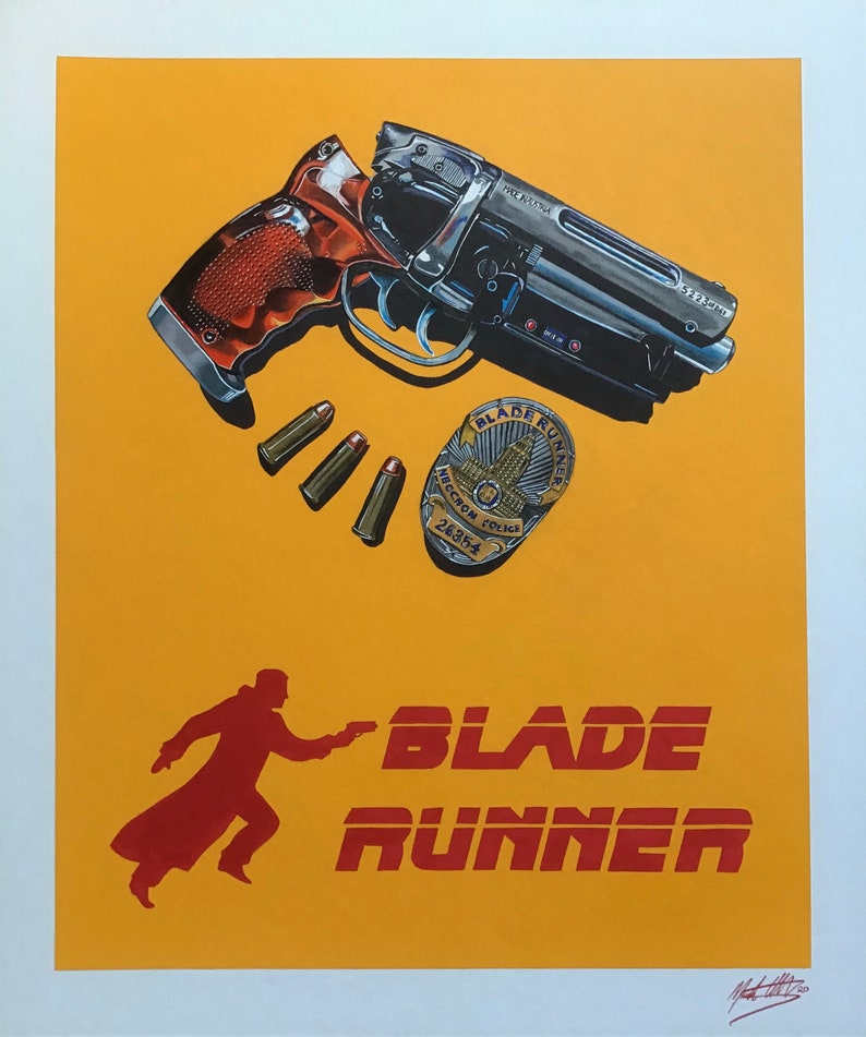 Blade Runner Original & Unique Artwork of Deckard's - Etsy