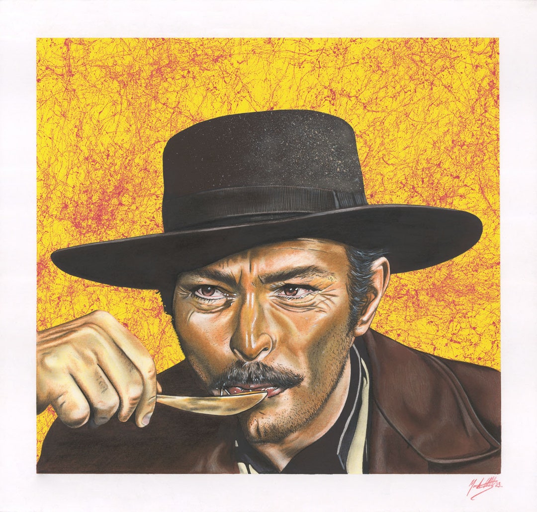 Angel Eyes - Artwork - Lee Van Cleef / the Good the Bad and the Ugly - Etsy