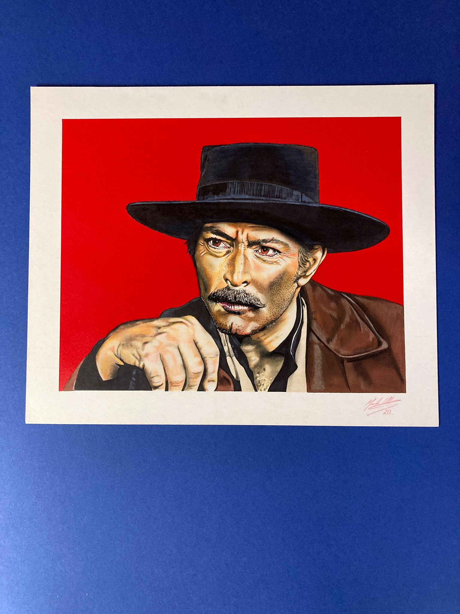 Original Portrait Artwork Lee Van Cleef 'the Bad' - Etsy