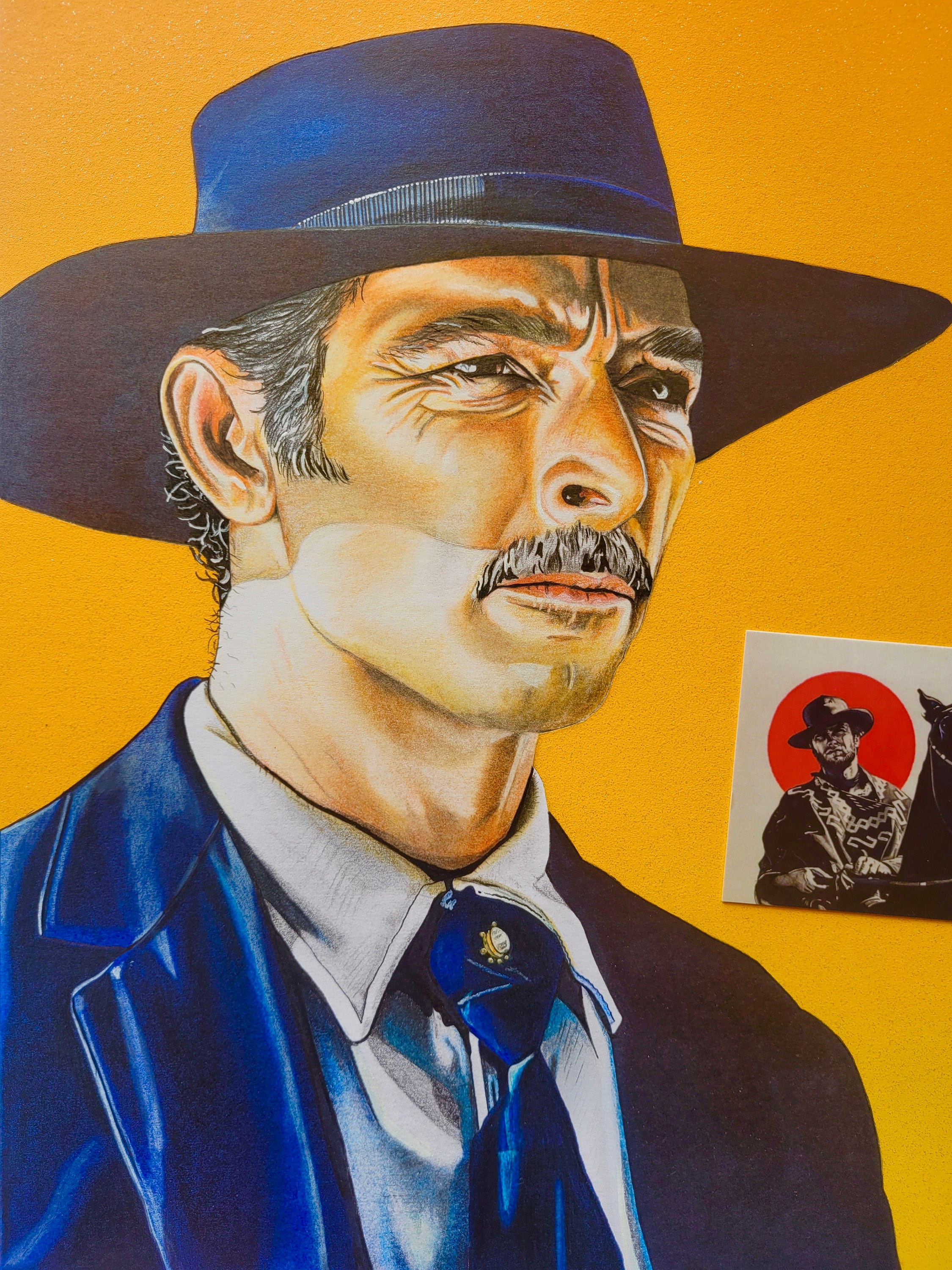Stunning Original Pop Art Portrait of Actor LEE VAN CLEEF - Etsy