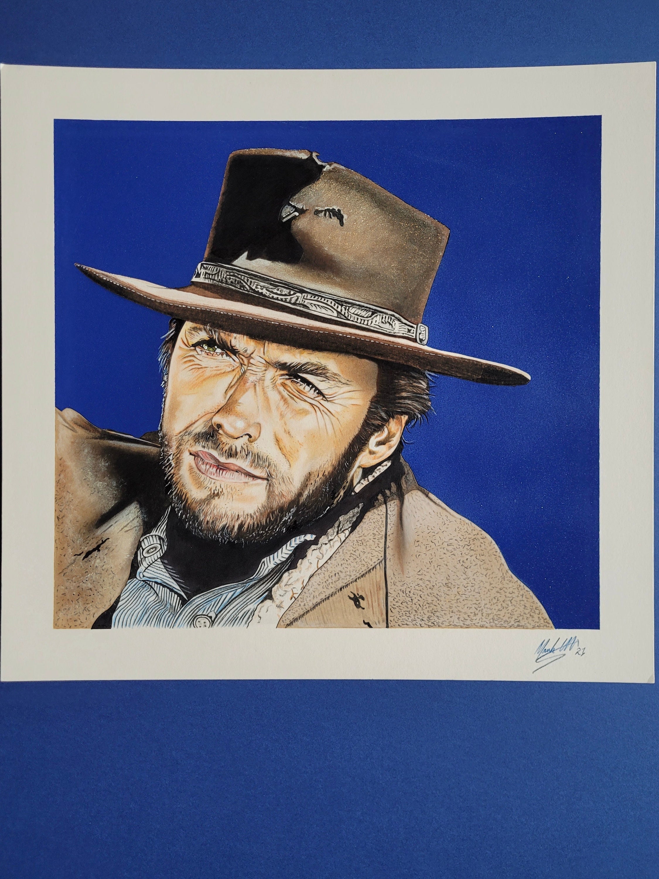 Highly Detailed Hand Drawn Portrait - 'six, the Perfect Number ...
