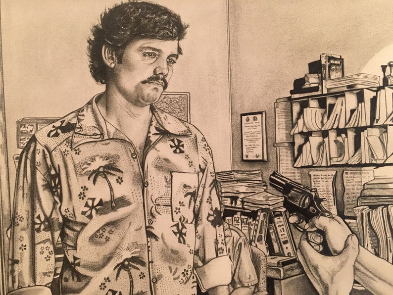 PABLO Original Pencil Drawing Inspired by the Classic TV - Etsy