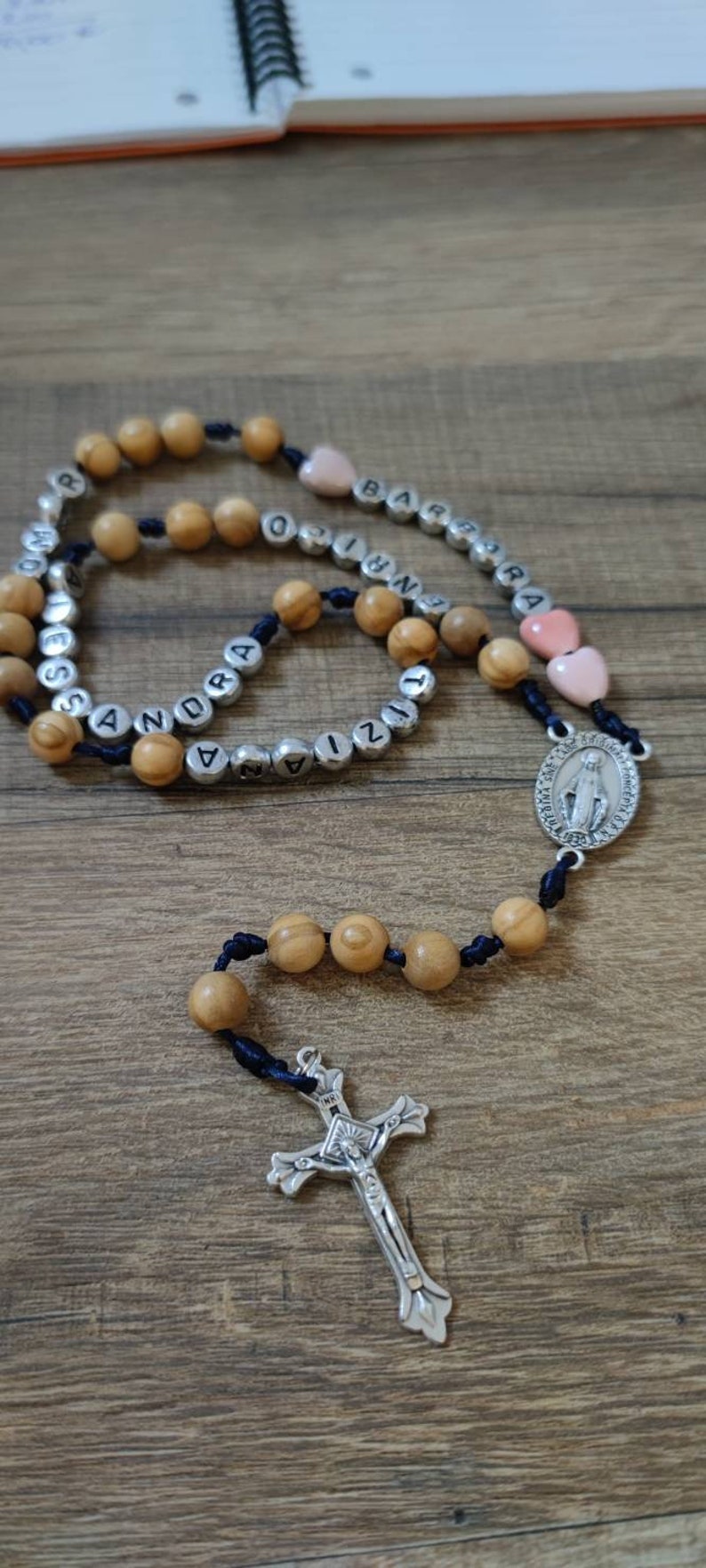 Rosary With Names customizable - Etsy