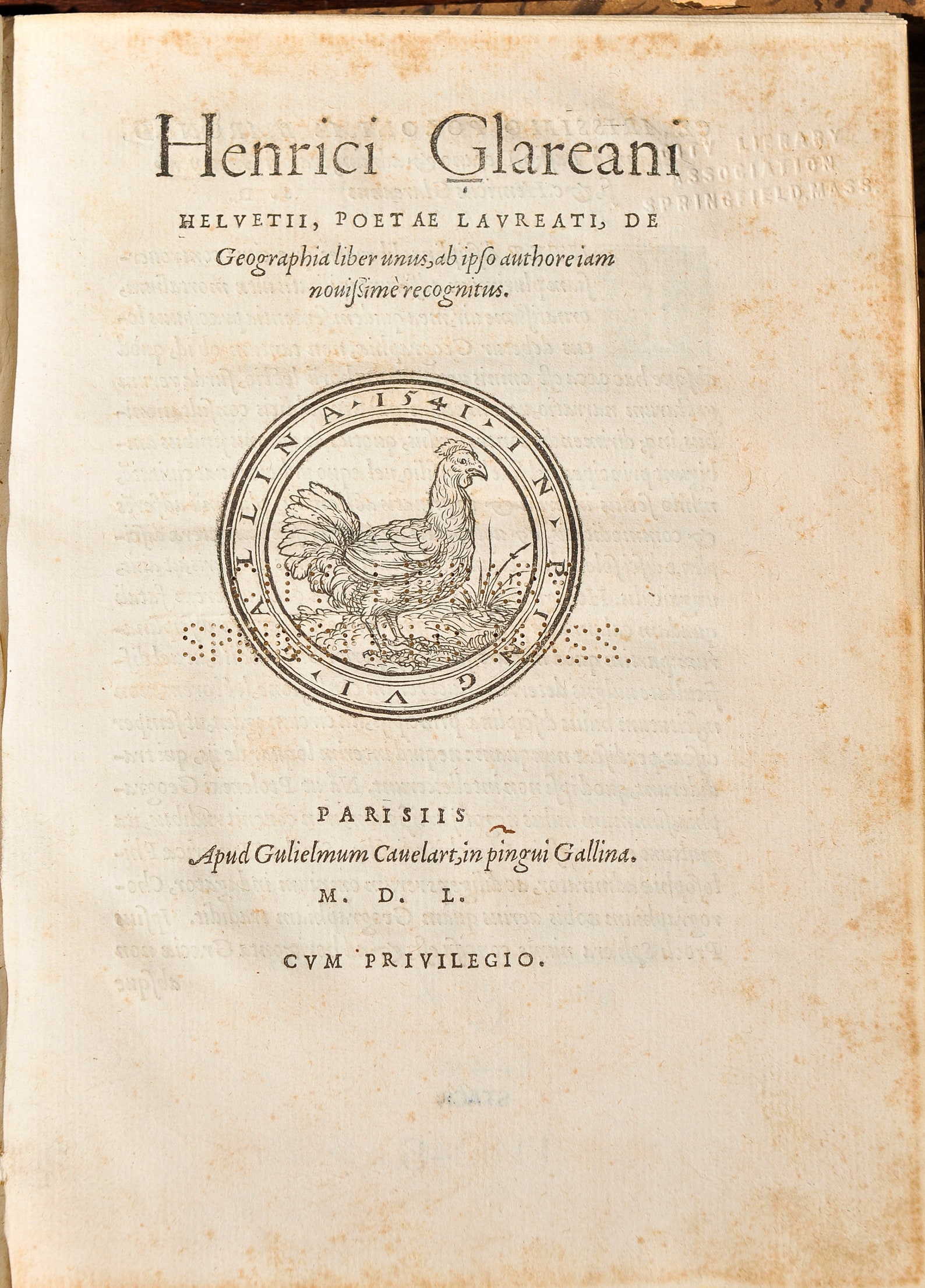 Glareanus "de Geographia Liber Unus", Very Rare Geographical Manual ...