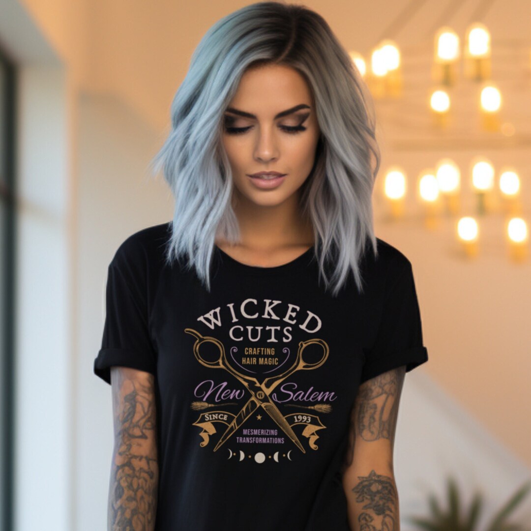 Wicked Cuts Witchy Tee and Sweatshirt for Hairstylist Halloween T ...