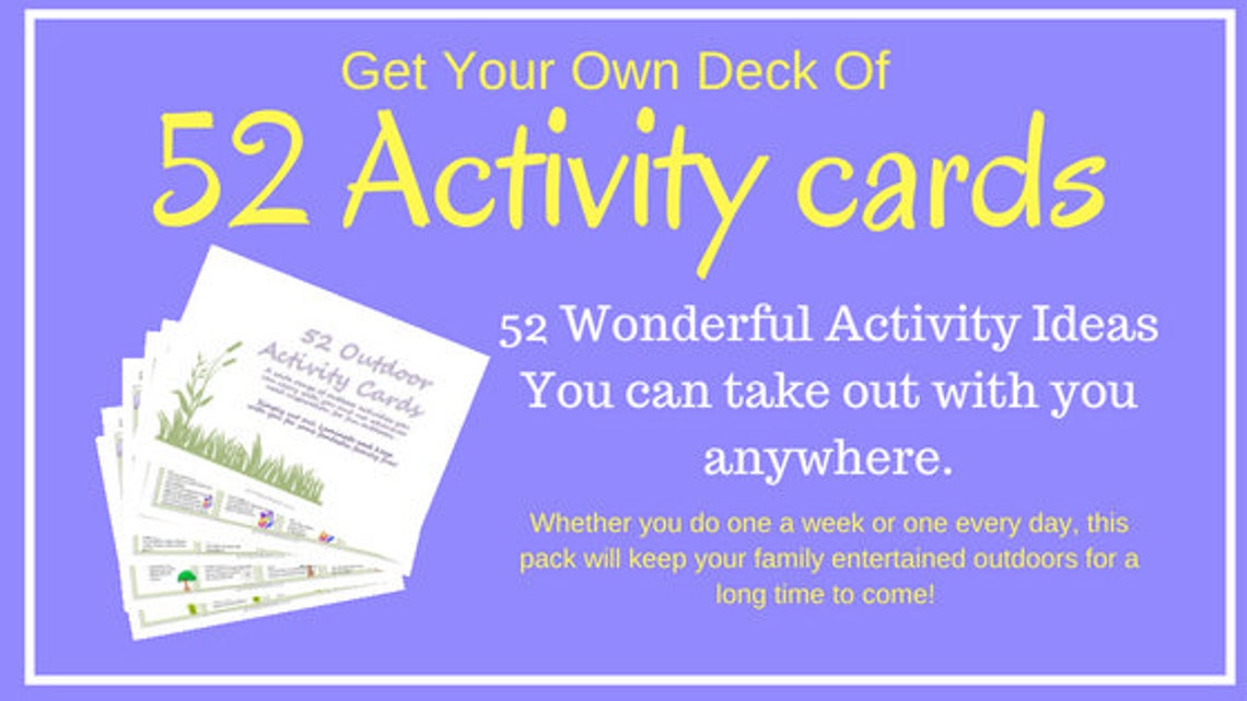 52 Outdoor Activity/task Cards Printable Instant Download - Etsy UK