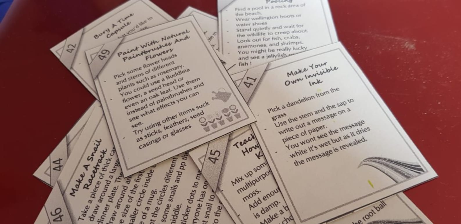 52 Outdoor Activity/task Cards Printable Instant Download - Etsy