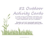 52 Outdoor Activity/task Cards Printable Instant Download - Etsy