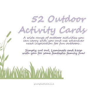 52 Outdoor Activity/task Cards Printable Instant Download - Etsy UK