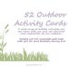 52 Outdoor Activity/task Cards Printable Instant Download - Etsy