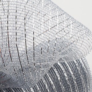 10” Poly Deco Mesh: Metallic Silver - Etsy