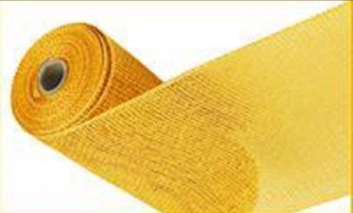 Yellow Poly Burlap 10 Inch Mesh is 10 Inches Wide by 10 Yards. | Etsy