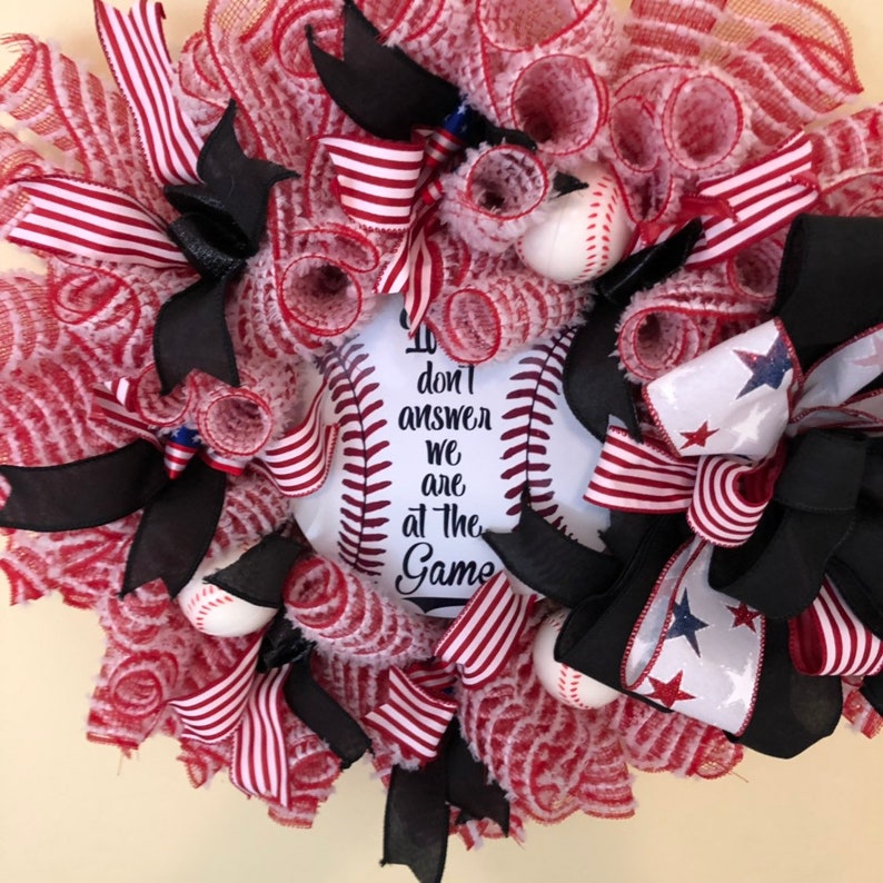 Baseball Wreath, Front Door Wreath, Fathers Day Wreath, Spring Wreaths ...