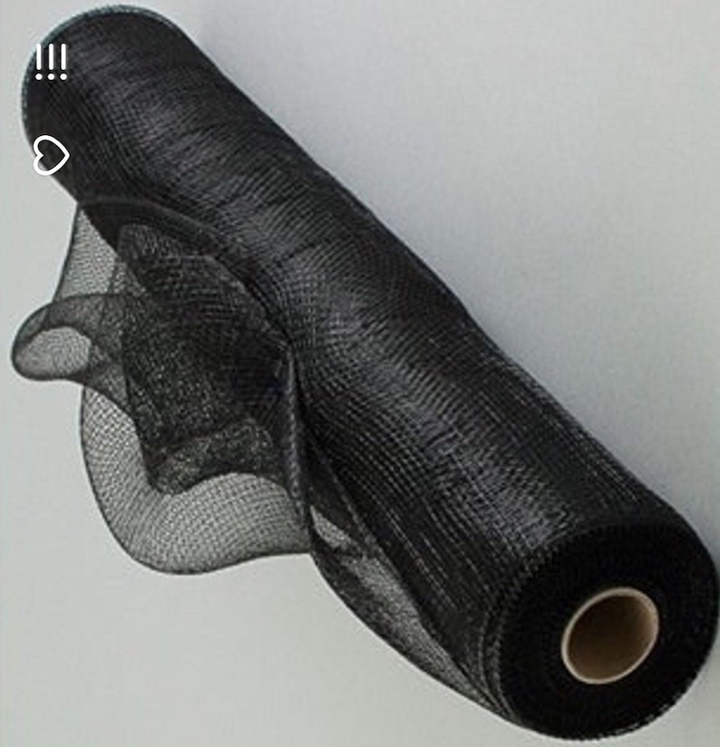 21" Black Poly Deco Mesh, Black Mesh,deco Mesh,poly Deco Mesh,poly Mesh ...