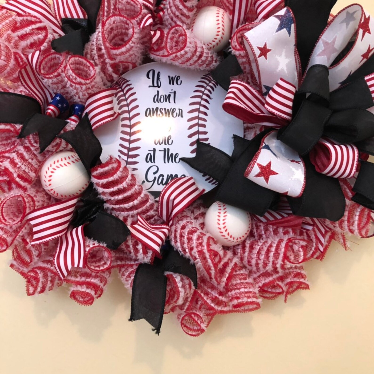 Baseball Wreath, Front Door Wreath, Fathers Day Wreath, Spring Wreaths ...