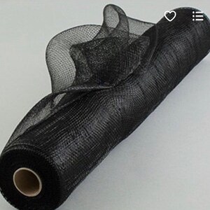 21" Black Poly Deco Mesh, Black Mesh,deco Mesh,poly Deco Mesh,poly Mesh ...