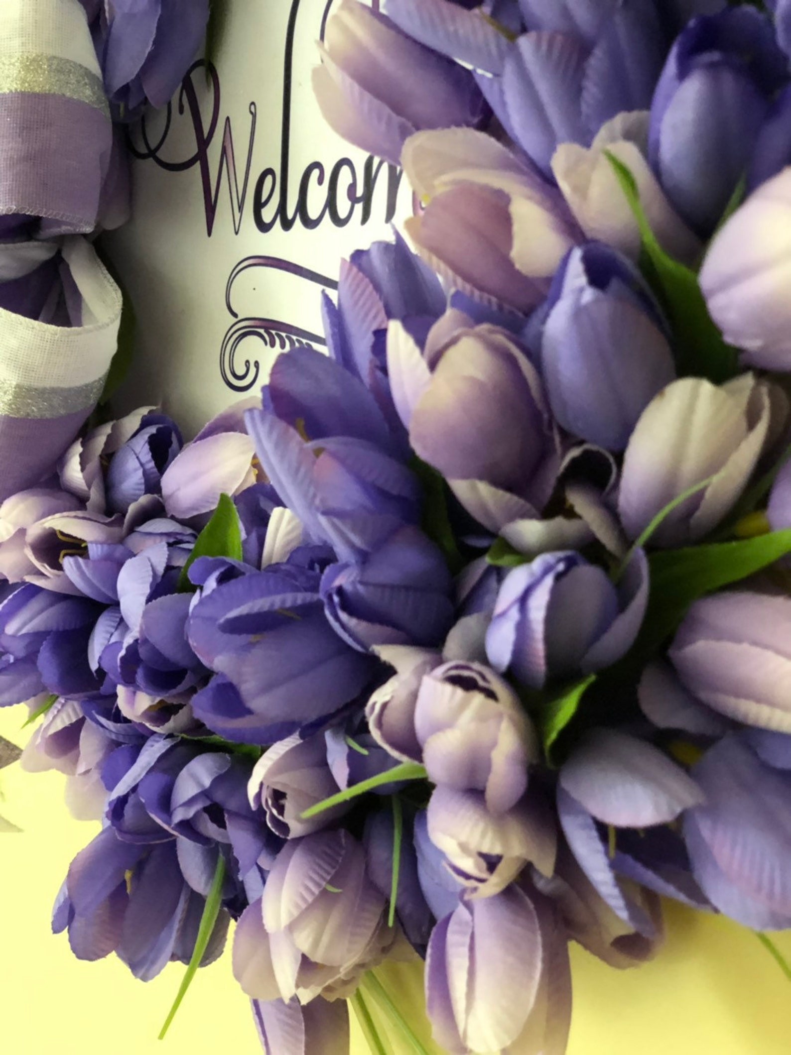 Tulip Welcome Wreath - Etsy