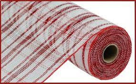 Cotton Foil Check Mesh Red/White 10.5 x 10 | Etsy