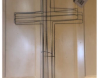 24 Cross Metal Wreath Form DIY Deco Mesh Burlap Frame - Etsy