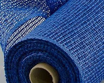 Blue Burlap Fabric - Etsy