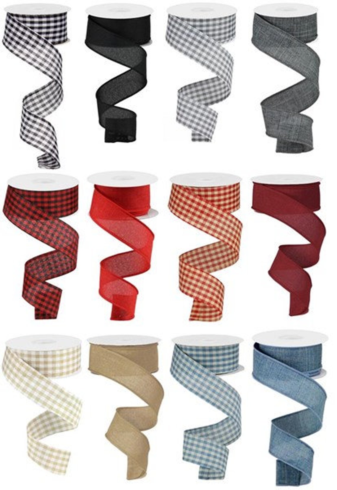 1.5 X 10yd Farmhouse Assortment Ribbon 12assorted | Etsy