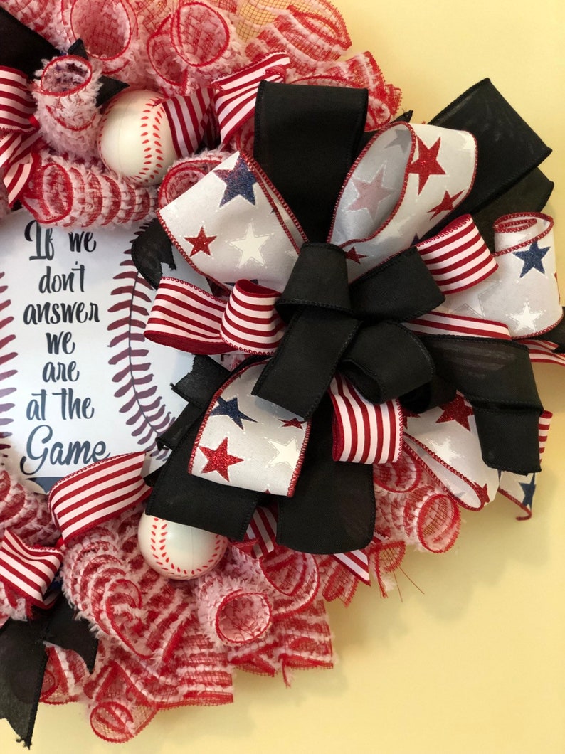 Baseball Wreath, Front Door Wreath, Fathers Day Wreath, Spring Wreaths ...