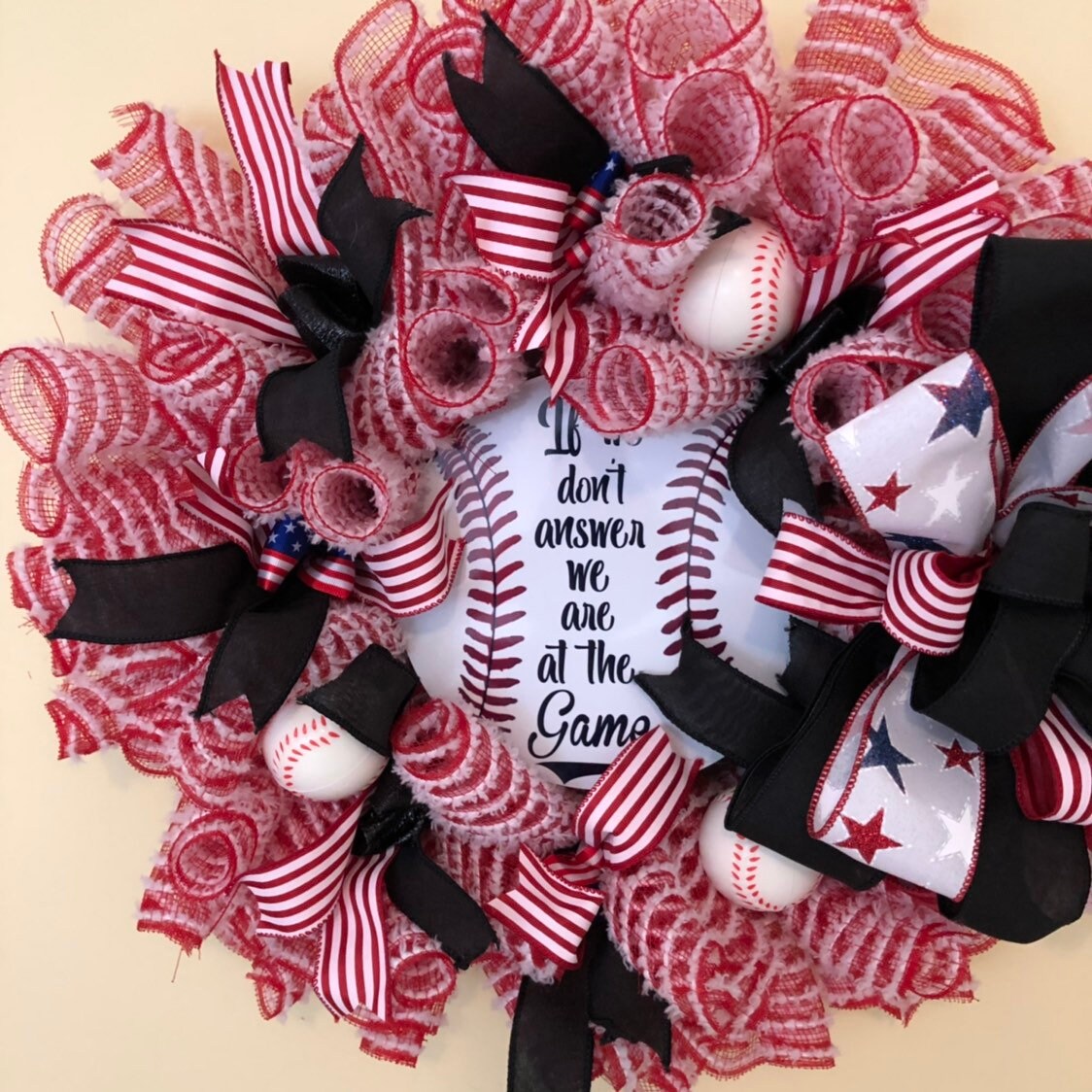 Baseball Wreath, Front Door Wreath, Fathers Day Wreath, Spring Wreaths ...
