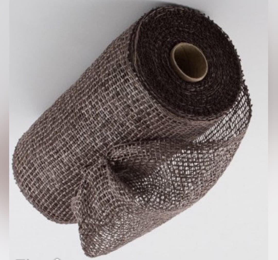 Chocolate Poly Burlap Mesh, Perfect for Wreaths and More! It Measures ...