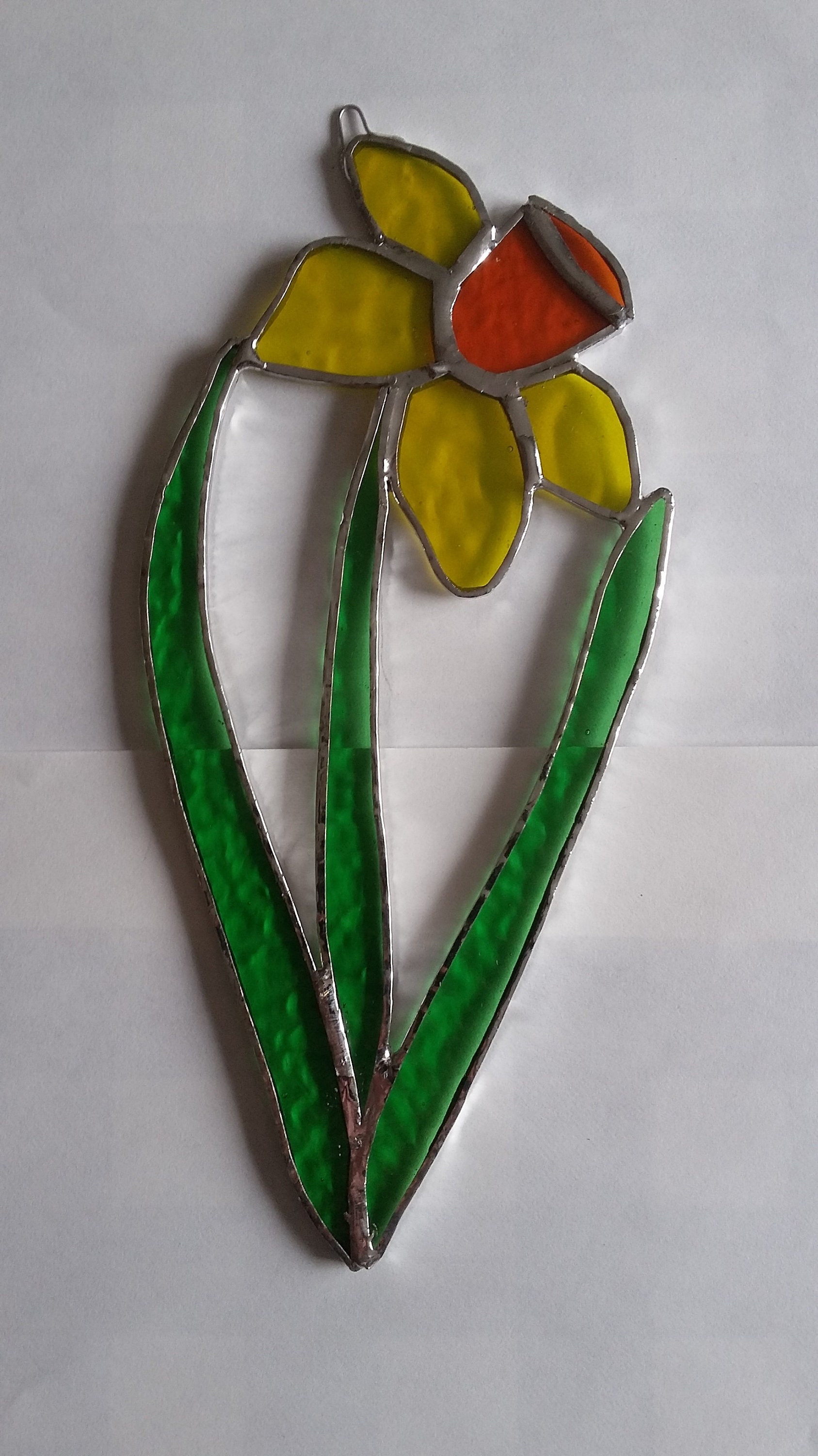 Stained Glass Daffodil | Etsy