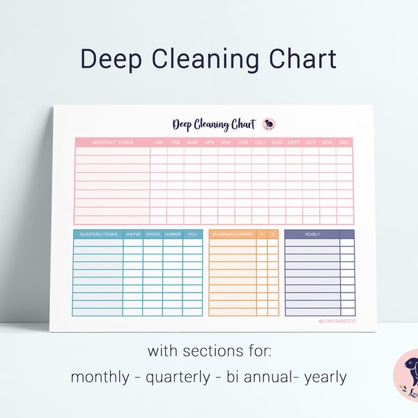 Cleaning Chart - Etsy