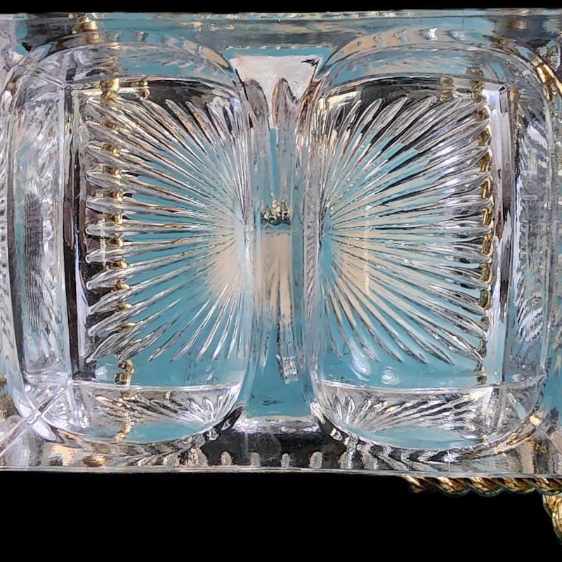 Glass Double Salt Cellar - Etsy