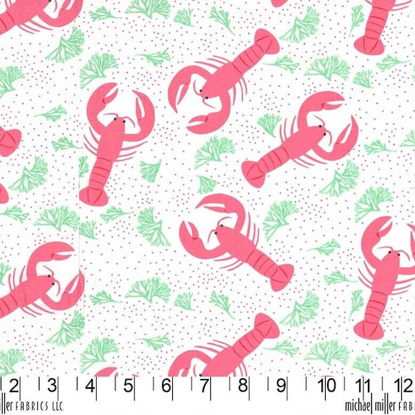 Lobster Print Fabric - Etsy