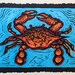 Crab by Anita Hagan Original Linocut / Linoleum Block Print on Paper ...