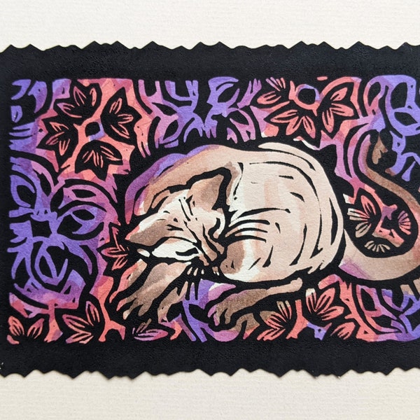 Linoleum Print - Etsy UK
