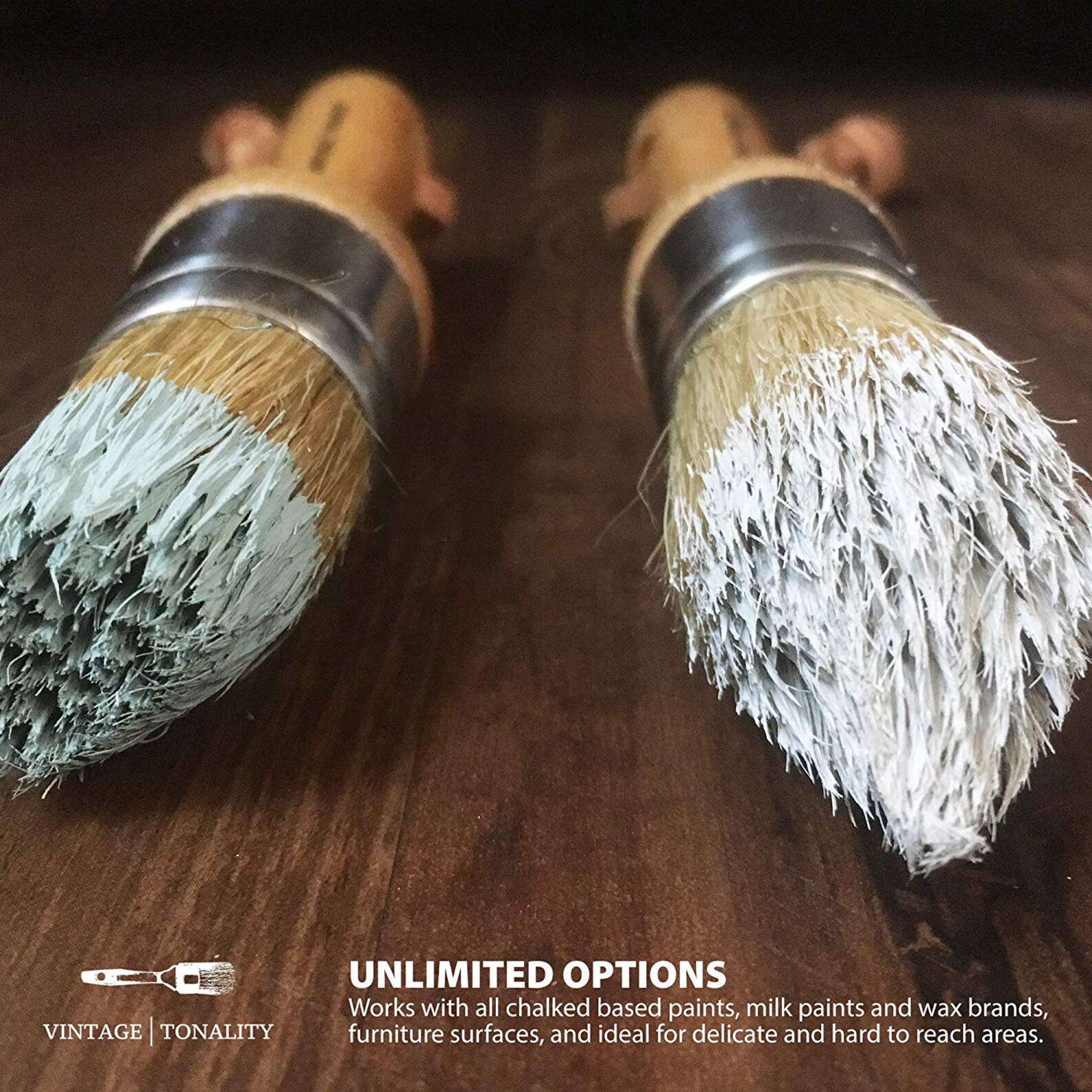 Chalk Wax Paint Brush Set 3 Brushes Starter Kit - Etsy