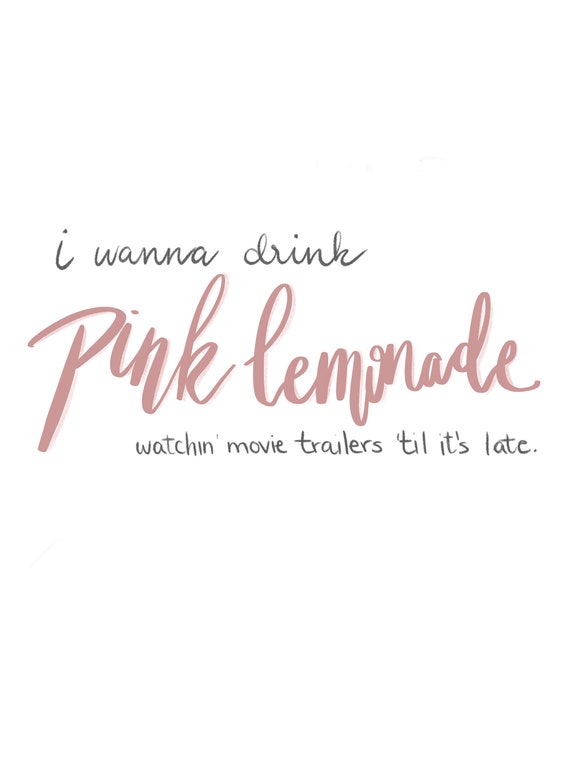 Pink Lemonade james Bay Wall Art Digital Print | Etsy