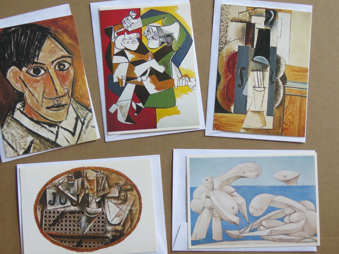 5 Vintage Pablo Picasso Art Postcards From the 90's, Bookking ...