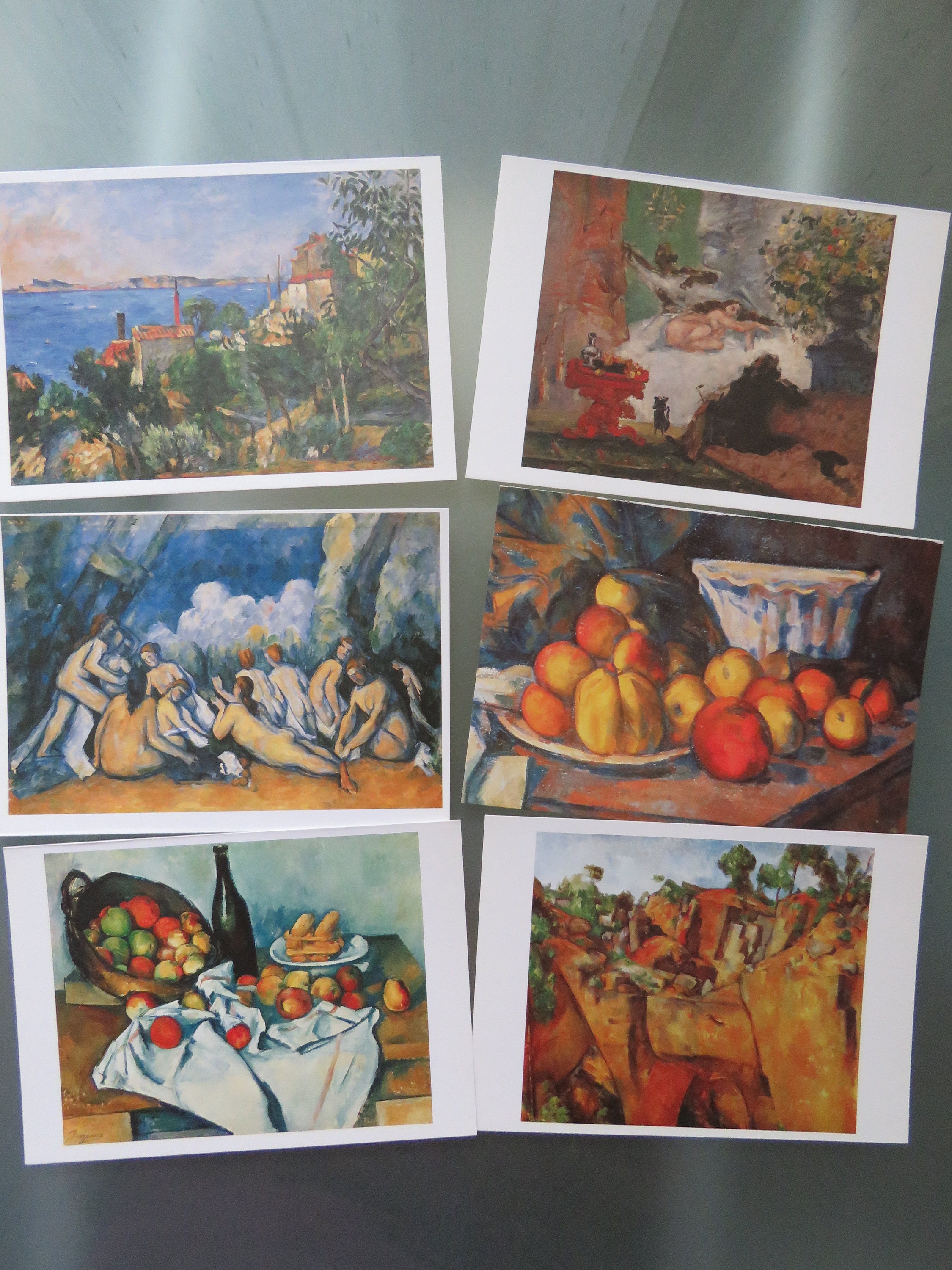 6 Big Vintage Paul Cézanne Art Postcards From the 90's - Etsy