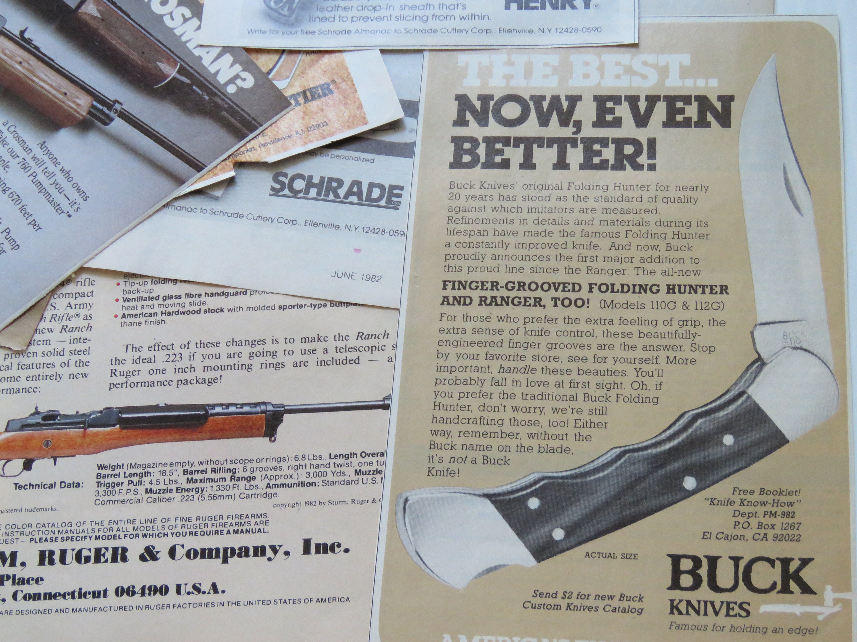 Vintage Advertisement Knives /guns Pages/clipping Bundle From - Etsy