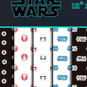 STAR WARS Digital Paper Pack, 70% OFF 8 Pdf Files 12 X 12 Instant ...