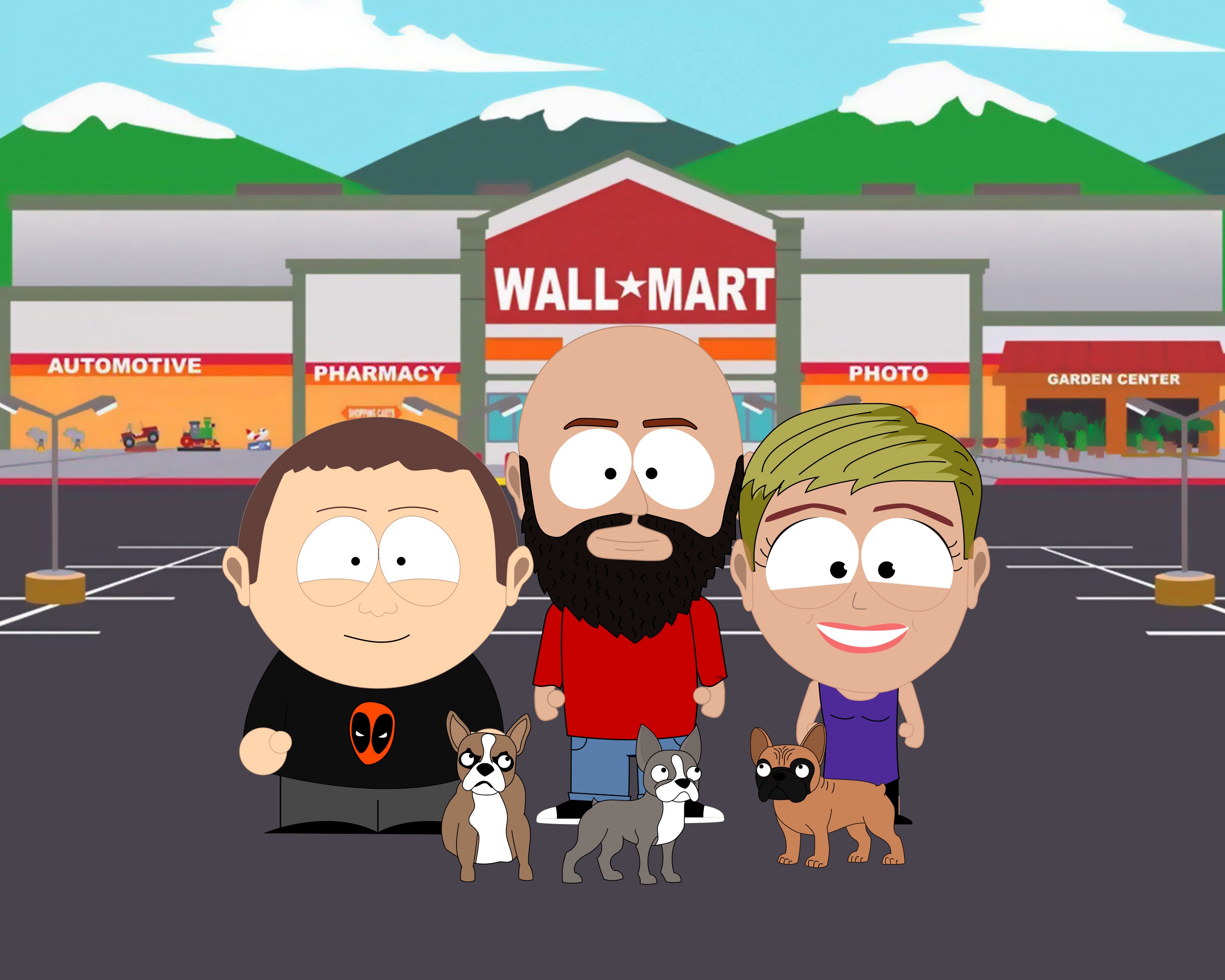 South Park Portrait South Park Custom Family Portrait Mens | Etsy