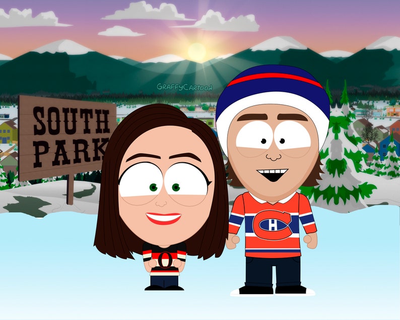 South Park Portrait South Park Custom Family Portrait Mens - Etsy
